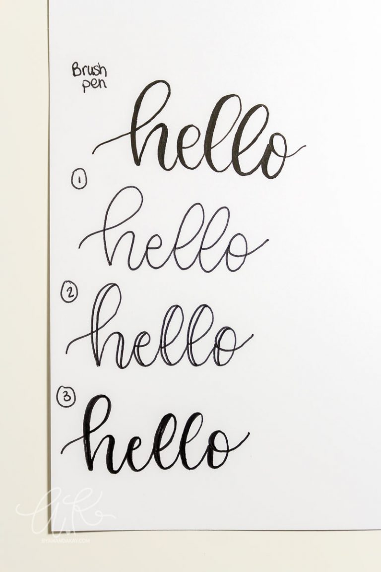How to Fake Brush Lettering | By Amanda Kay