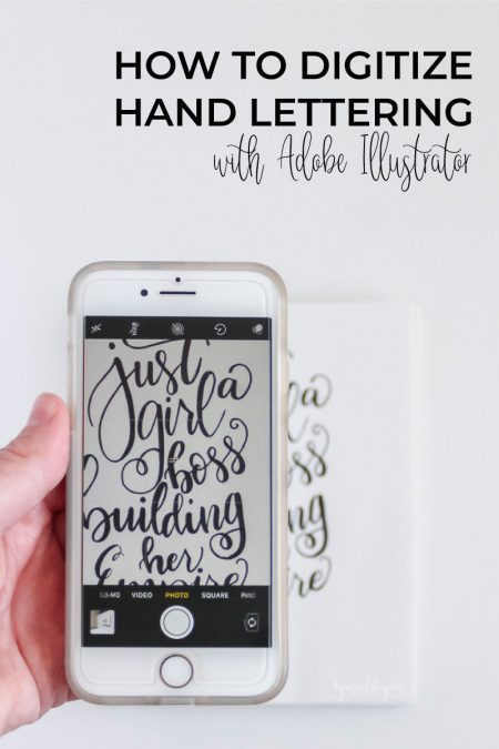 How to Digitize Hand Lettering with Illustrator | By Amanda Kay