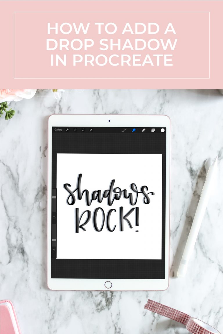 How to Add a Drop Shadow in Procreate {VIDEO} | By Amanda Kay
