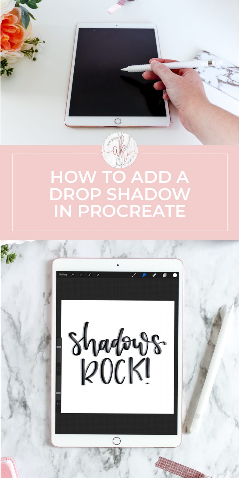 How to Add a Drop Shadow in Procreate {VIDEO} | By Amanda Kay