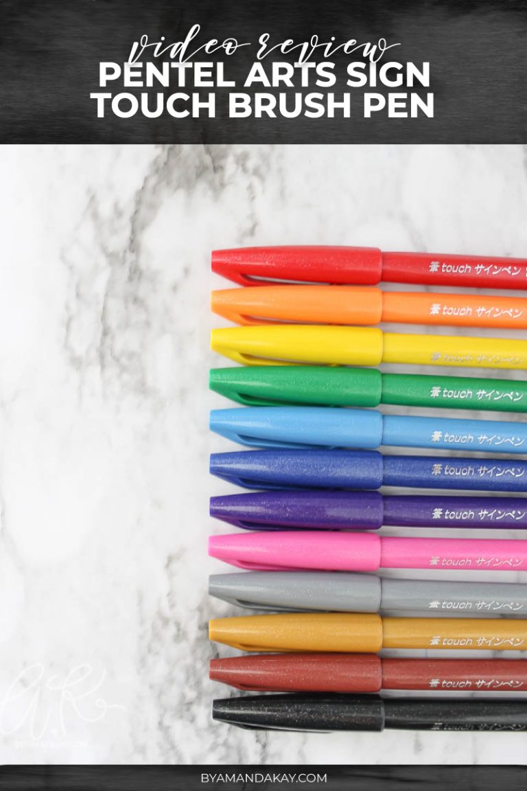 Pentel Sign Pen Touch Review {Video} | By Amanda Kay