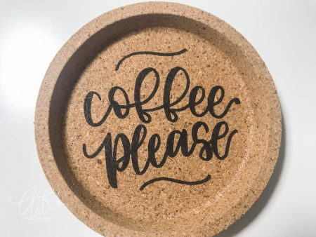 Hand Lettered Cork Coasters | DIY Gift Idea | By Amanda Kay