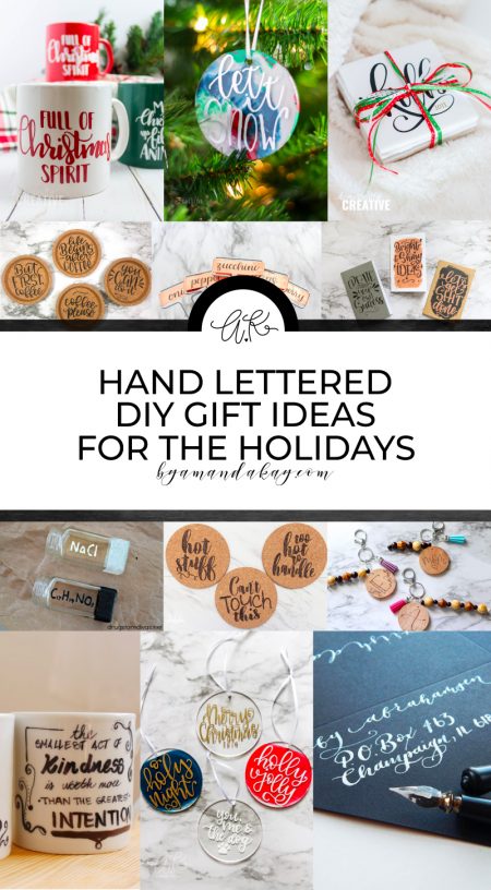 Hand Lettered DIY Gift Ideas | By Amanda Kay