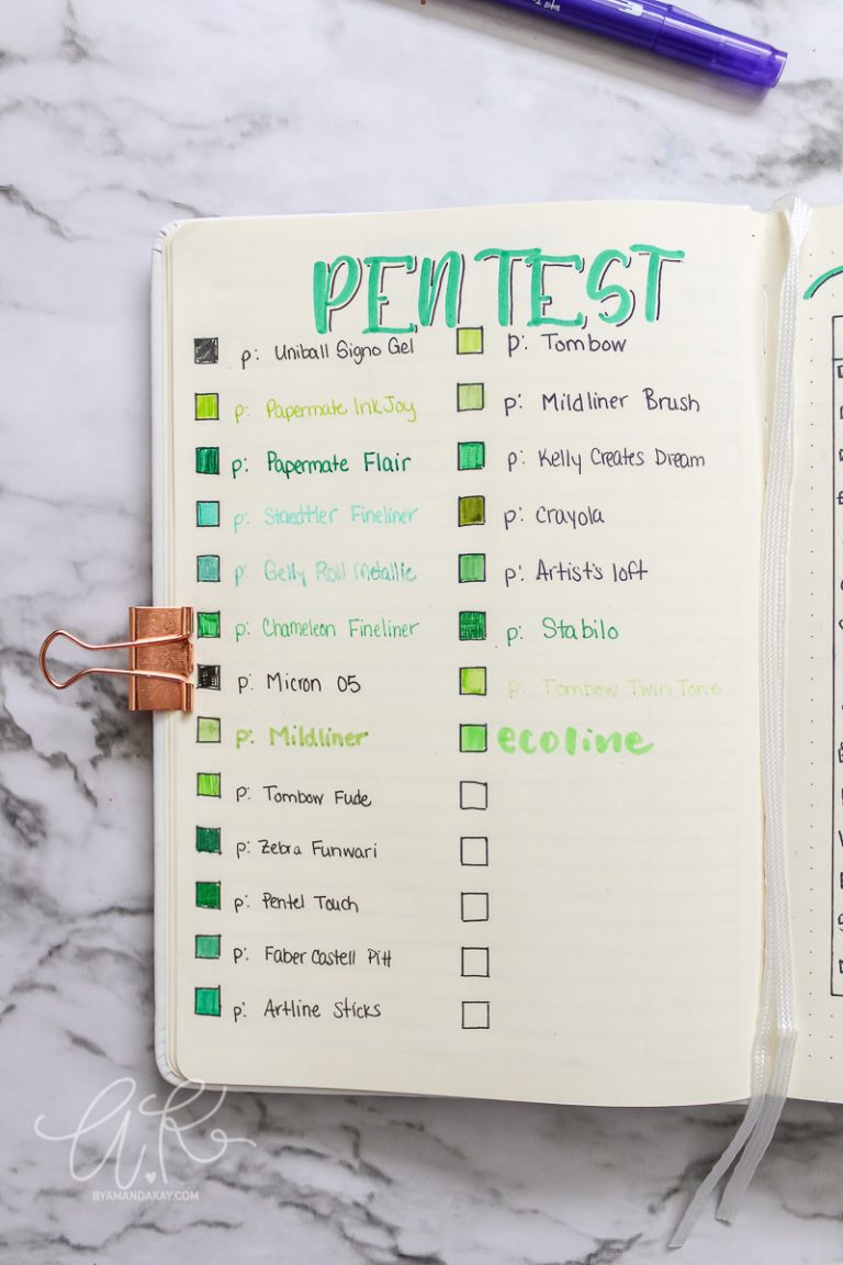 My 2020 Bullet Journal Set Up {Video} | By Amanda Kay
